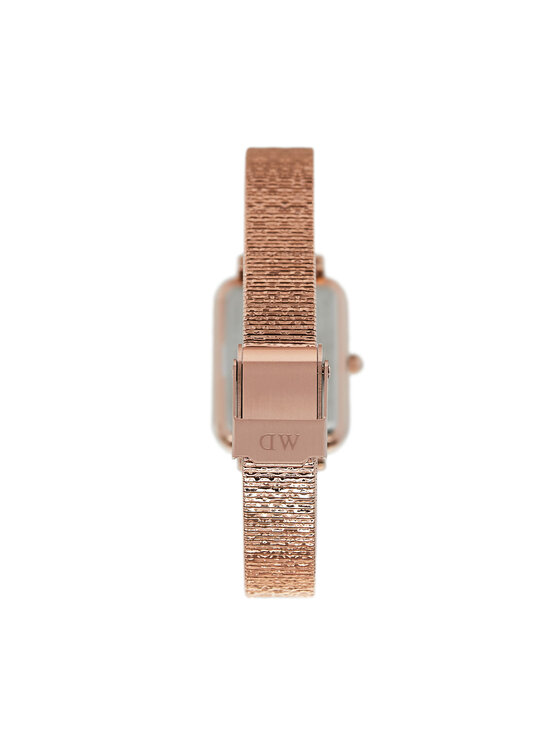 Daniel Wellington Zegarek Quadro Lumine Pressed Piano DW00100578 Złoty ...
