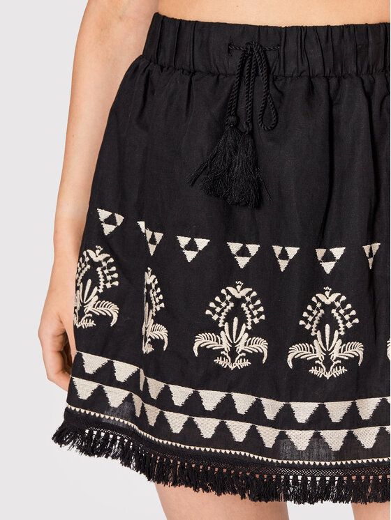 Sisley Mini sukně 4QFPL000E Černá Regular Fit | Modivo.cz