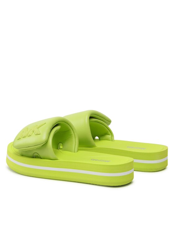 MICHAEL Michael Kors Klapki Mk Platform Slide 40S3MKFA1L Zielony ...