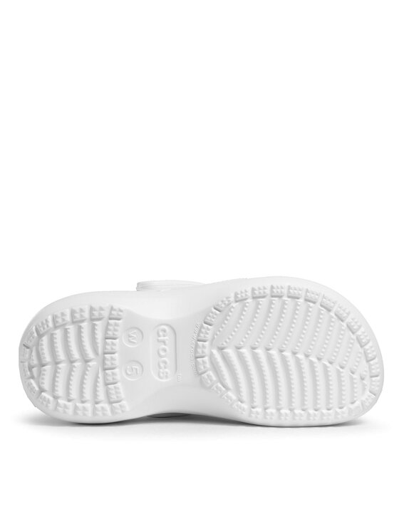 Crocs Pantoletten Classic Platform Clog W 206750 Weiß | Modivo.de