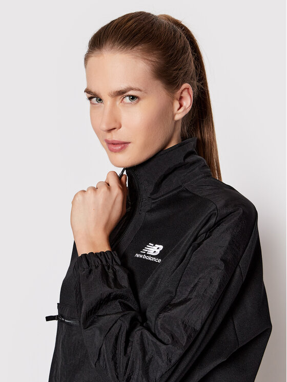 New Balance Geacă fără fermoar WJ21501 Negru Oversize | Modivo.ro