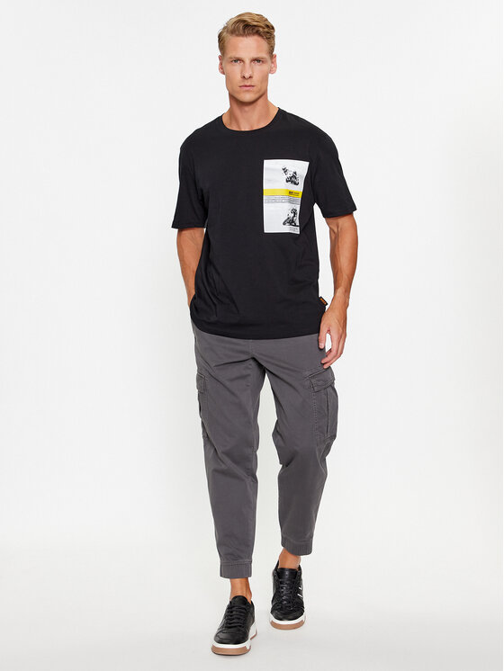 Boss Auduma bikses 50494347 Pelēks Regular Fit | Modivo.lv