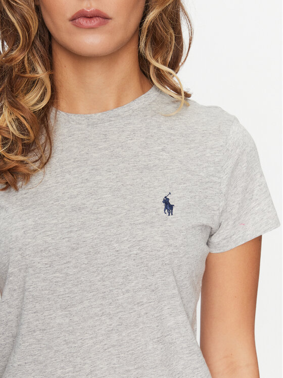 Polo Ralph Lauren T-Shirt 211898698008 Šedá Regular Fit | Modivo.cz