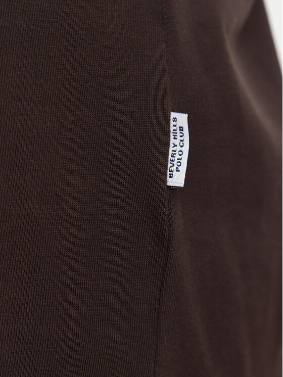 Beverly Hills Polo Club T-Shirt P-SS26W-TS5165187 Σκούρο καφέ Regular ...