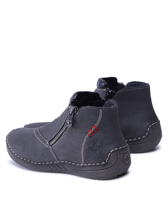 Rieker Polokozačky 52581-45 Šedá | Modivo.cz