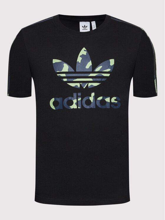 adidas T-Shirt Graphics Camo Infill HF4888 Czarny Regular Fit | Modivo.pl