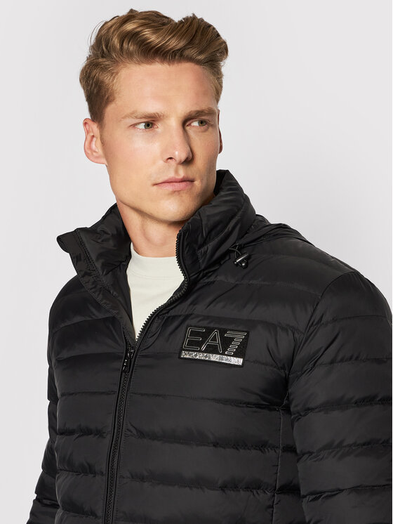 EA7 Emporio Armani Kurtka puchowa 6KPK12 PNR4Z 1200 Czarny Regular Fit | Modivo.pl