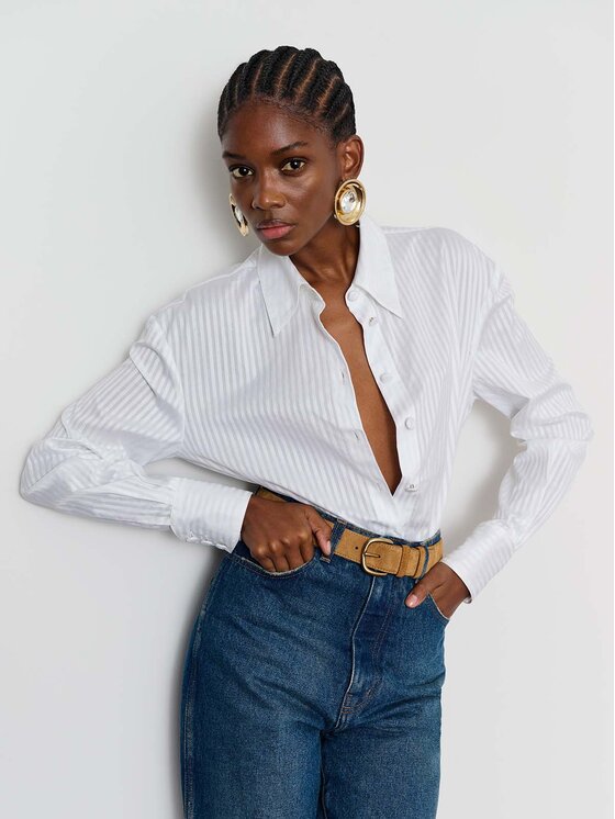 La Mania Koszula LUCA Biały Classic Fit | Modivo.pl