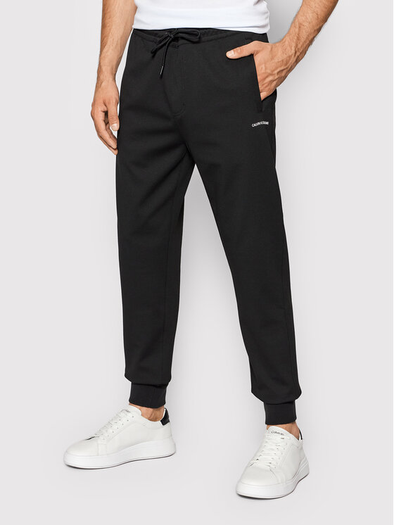 Calvin Klein Jeans Spodnie Dresowe J30j318594 Czarny Regular Fit