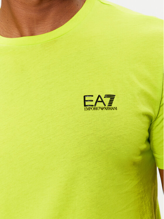 EA7 Emporio Armani T-Shirt 8NPT51 PJM9Z 1873 Zielony Regular Fit | Modivo.pl