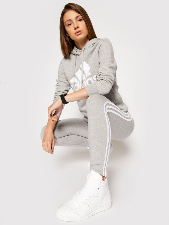 adidas Legingi Essentials 3-Stripes GV6017 Pelēks Slim Fit | Modivo.lv
