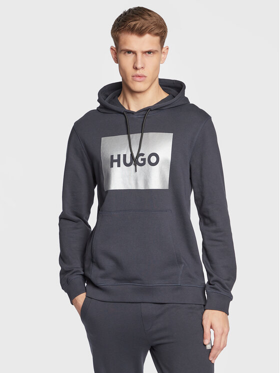 Hugo Bluza 50484743 Niebieski Regular Fit | Modivo.pl