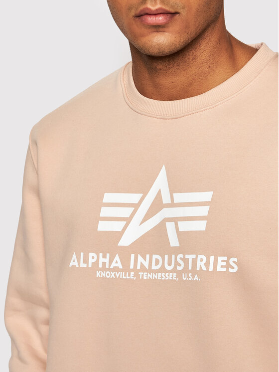 Alpha Industries Mikina Basic 178302 Ružová Regular Fit | Modivo.sk