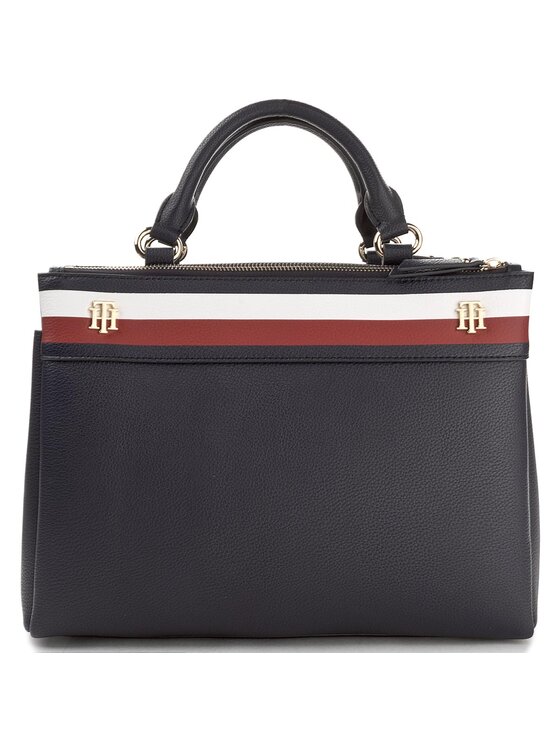 Tommy Hilfiger Torebka Cool Hardware Satchel Corp AW0AW05258 Granatowy ...