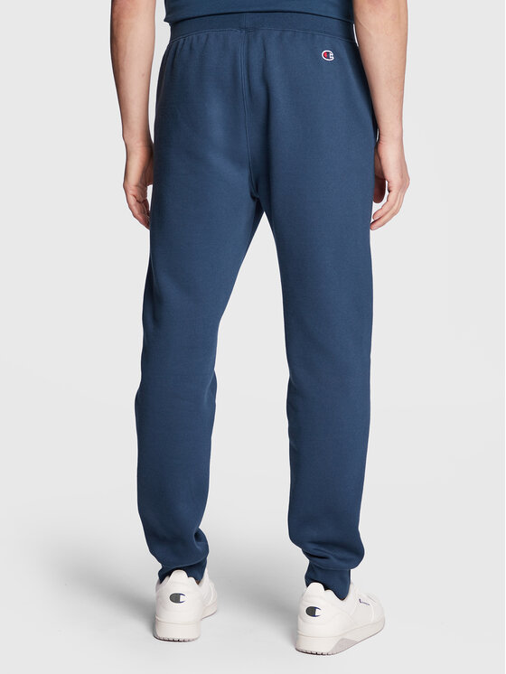 Champion Spodnie dresowe Heavy Fleece Bookstore Logo 217880 Granatowy ...