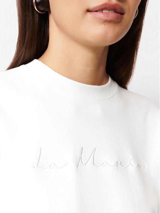 La Mania T-Shirt MARLO Biały Basic Fit | Modivo.pl