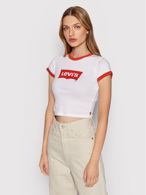 Levi's® Tricou Graphic Ringer A3523-0004 Alb Regular Fit | Modivo.ro