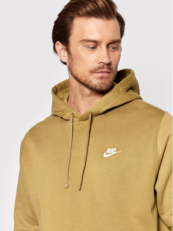 Nike Mikina Sportswear Club BV2654 Hnědá Standard Fit | Modivo.cz