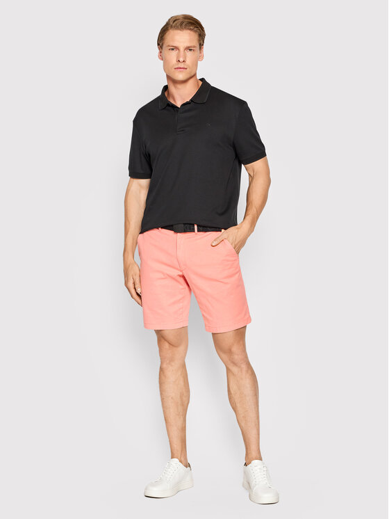 Calvin Klein Szorty Materiałowe Garment Dye K10k109443 Różowy Slim Fit