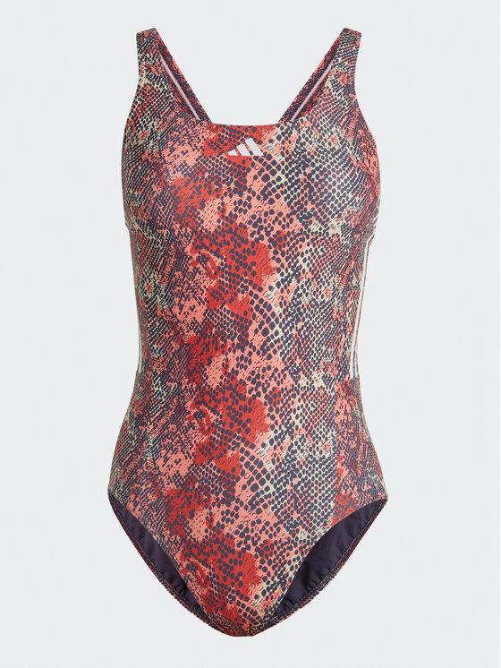 adidas Kupaći kostim 3-Stripes Graphic Swimsuit HR4384 Bež | Modivo.hr