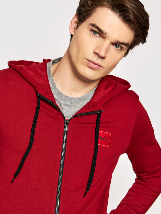 Hugo Bluza Daple212 50447972 Czerwony Regular Fit | Modivo.pl