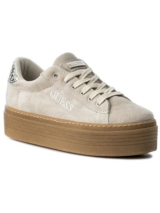 Guess Sneakersy Claris FLCRI4 SUE12 Béžová | Modivo.cz