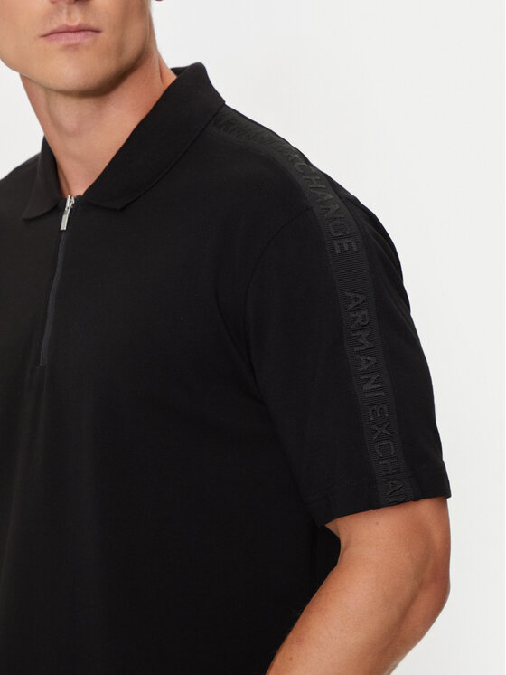 Armani Exchange Polo 6DZFLC ZJM5Z 1200 Noir Regular Fit | Modivo.fr