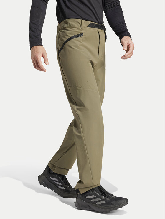 adidas Spodnie outdoor Terrex Xperior IK3533 Khaki Regular Fit | Modivo.pl