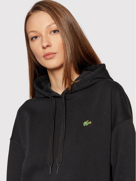 Lacoste Džemper haljina EF0657 Crna Regular Fit | Modivo.hr