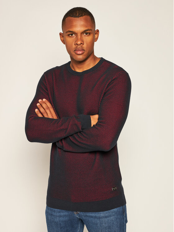 Joop! Jeans Sweter 15 JJK-22Mad 30023886 Granatowy Regular Fit | Modivo.pl
