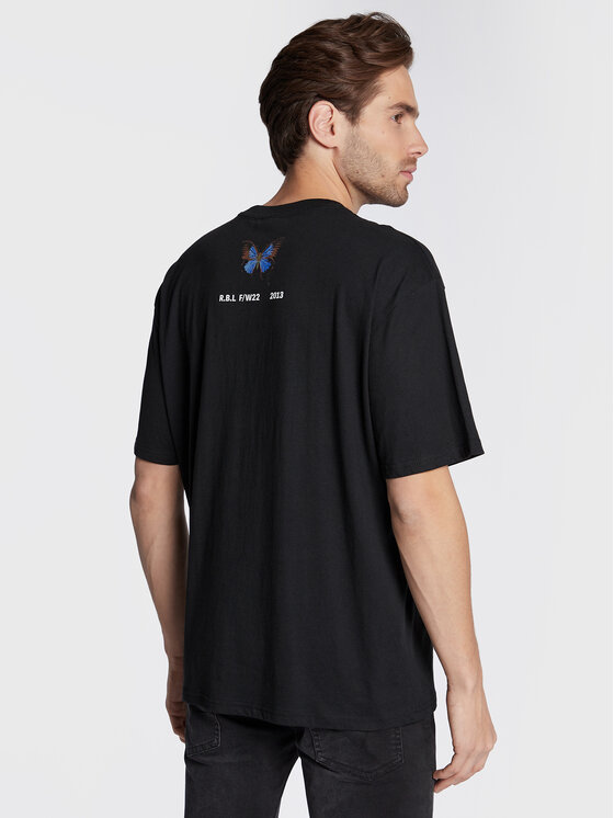 Redefined Rebel T-Shirt Christian 211129 Czarny Regular Fit | Modivo.pl