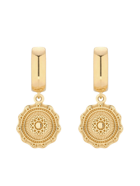 Sotho Kolczyki KOL1398 Żółte złocenie | Modivo.pl