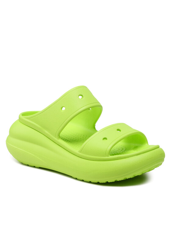 Crocs Klapki Classic Crush Sandal 207670 Zielony | Modivo.pl