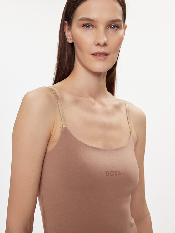 Boss Top 50515601 Beżowy Slim Fit | Modivo.pl