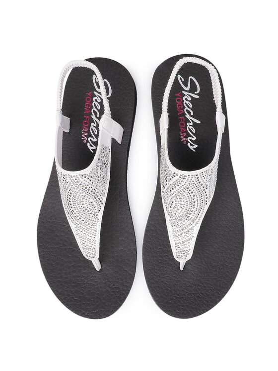 Skechers Sandály New Moon 32919/WHT Bílá | Modivo.cz