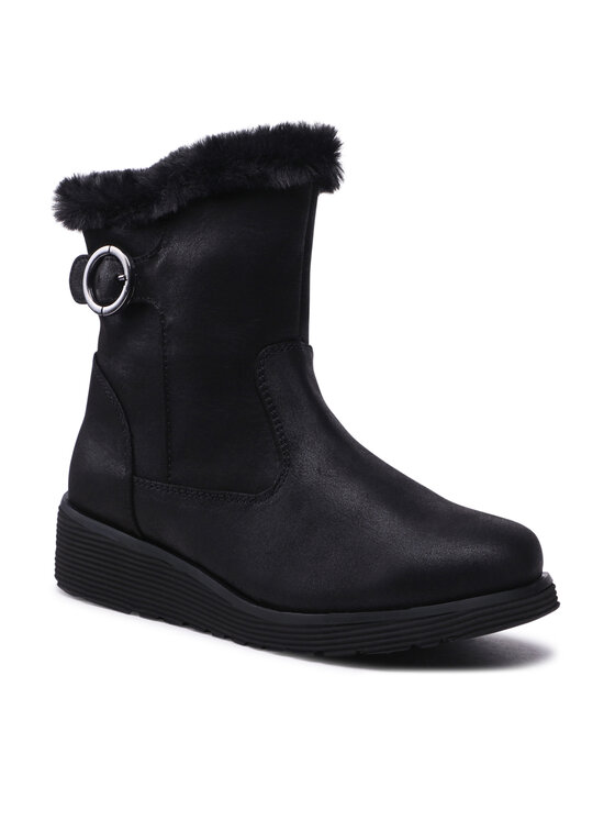 Skechers Botki Comfy Winter 167248/BBK Czarny | Modivo.pl