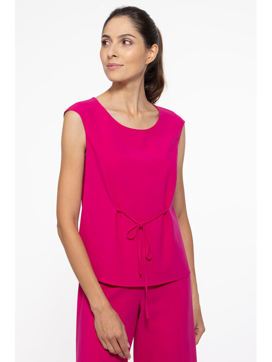 Deni Cler Milano Top W-DC-0059-C5-A5-33-1 Różowy A-Line Fit | Modivo.pl