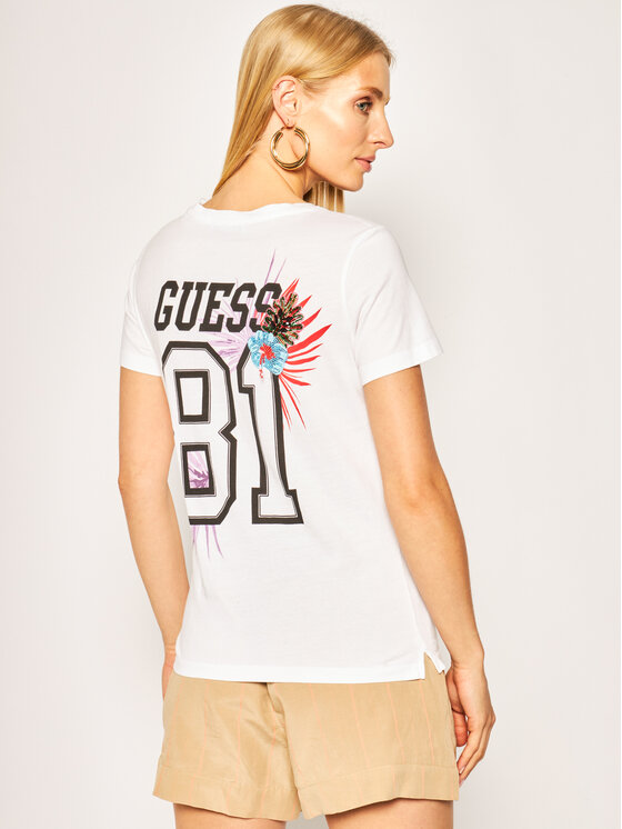 Guess T-Shirt Mavis Tee W0GI96 JA900 Biały Regular Fit | Modivo.pl
