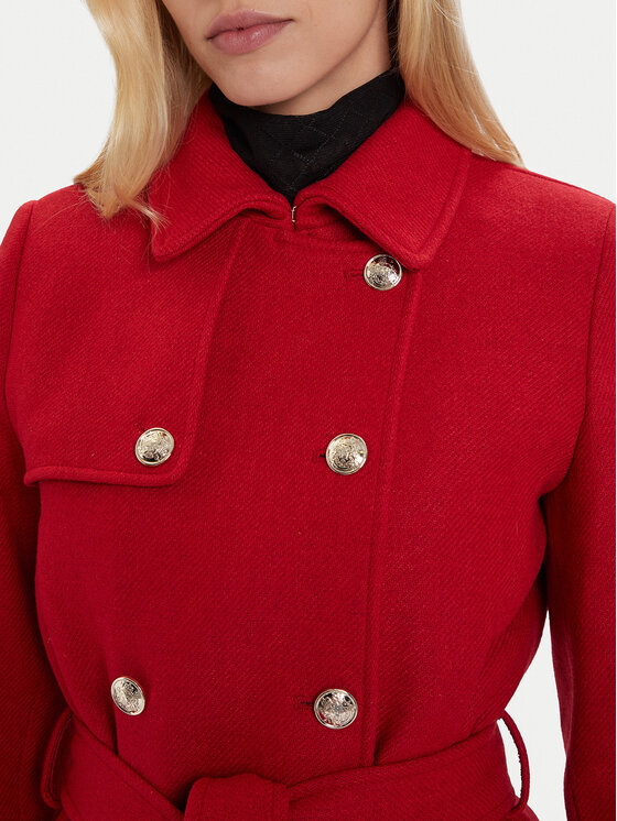 Morgan Palton de lână 242-GEVA Roșu Regular Fit | Modivo.ro