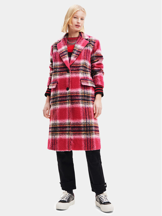 Desigual Palton 23WWEWAD Roz Regular Fit | Modivo.ro