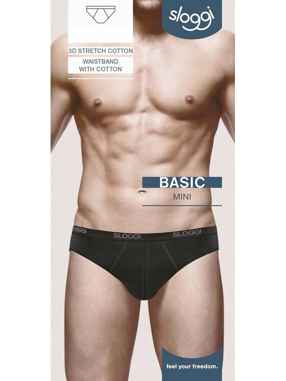 Sloggi Slipy Sloggi men Basic Mini Czarny | Modivo.pl