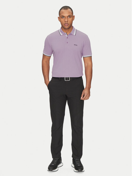 BOSS Polo Paddy 50469055 Fioletowy Regular Fit | Modivo.pl