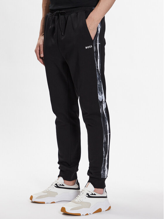 Boss Pantalon jogging 50483952 Noir Relaxed Fit | Modivo.fr