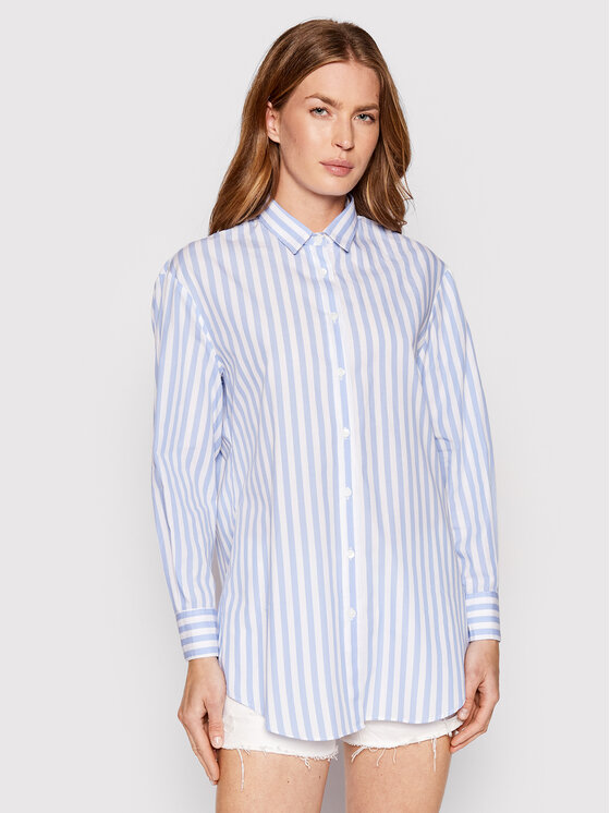 MC2 Saint Barth Hemd Brigitte BRIG001 01151B Blau Relaxed Fit | Modivo.de