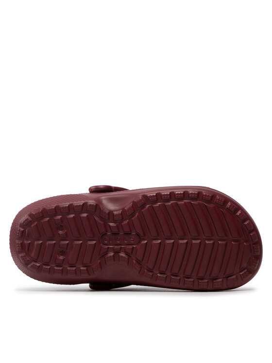 Crocs Klapki Classic Lined Clog 203591 Bordowy | Modivo.pl