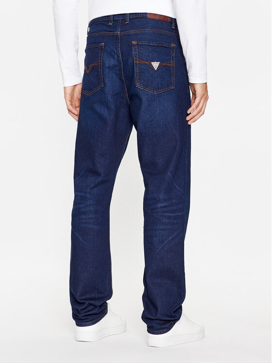 Guess Jean Chad M3BA60 D4Z82 Bleu marine Loose Fit | Modivo.fr