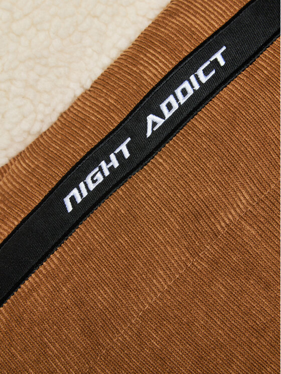 Night Addict Μπουφάν πουπουλένιο MJK-NAABEYCORD Καφέ Regular Fit ...