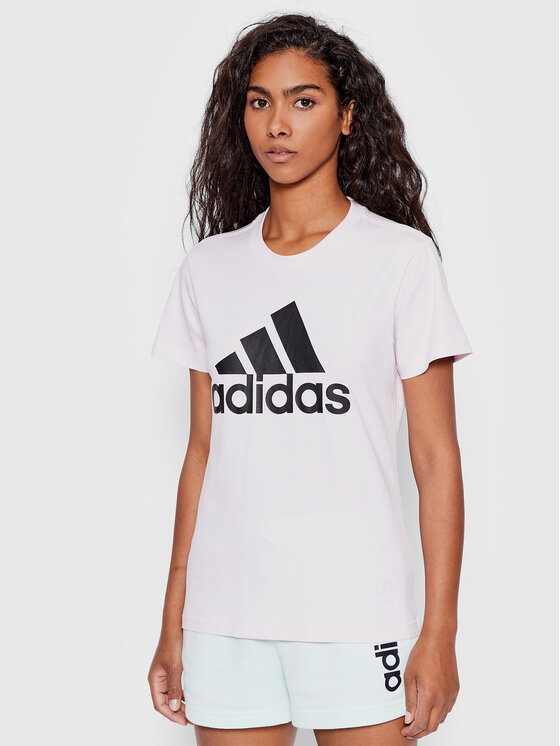 adidas Тишърт Essentials Logo HC9274 Розов Regular Fit | Modivo.bg