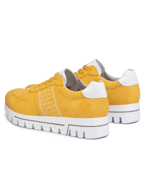 Rieker Sneakersy L2820-68 Żółty | Modivo.pl