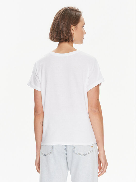 TWINSET T-Shirt 241TP2211 Bílá Regular Fit | Modivo.cz